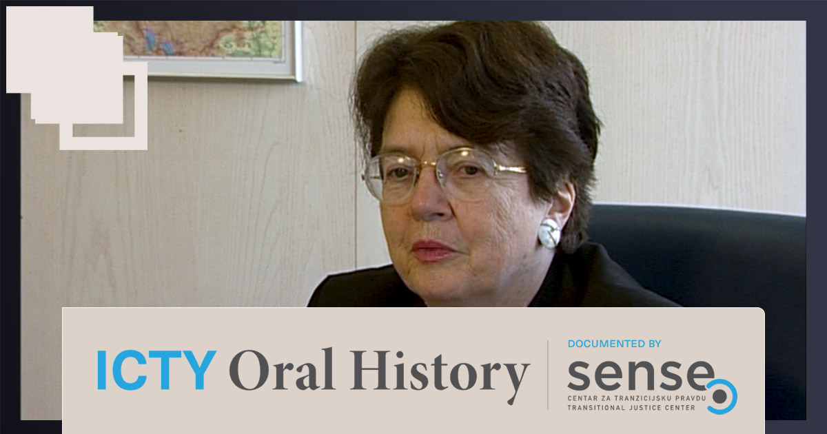 ICTY Oral History - Patricia Ann Wald