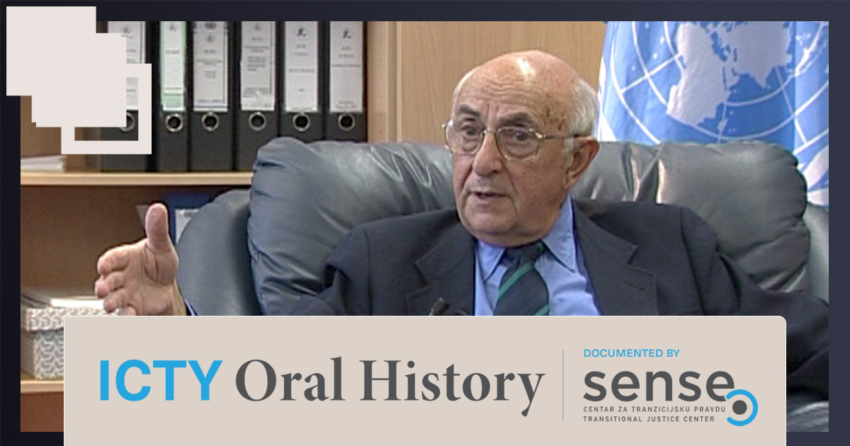 ICTY Oral History - Theodor Meron